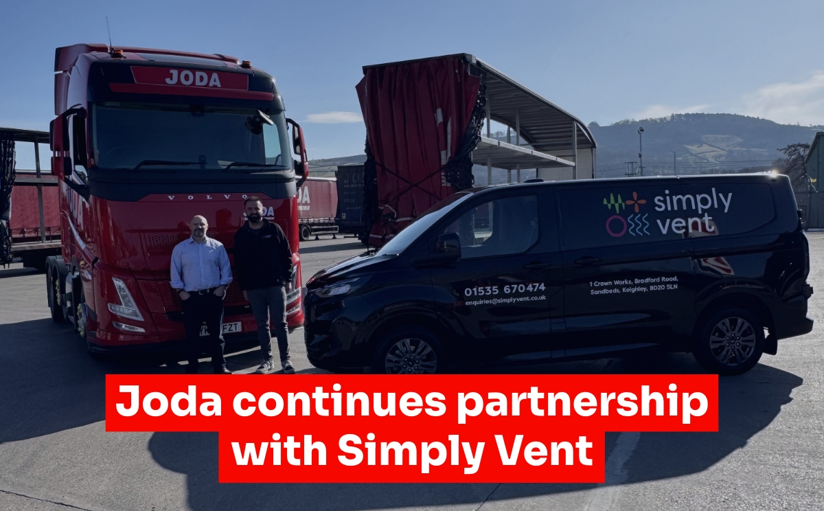 Joda Freight extends Simply Vent partnership | JODA Freight